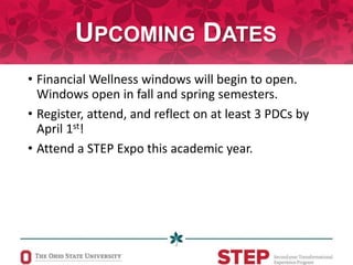 STEP Introduction, The Ohio State University | PPTX