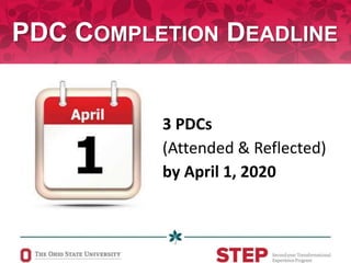 STEP Introduction, The Ohio State University | PPTX | College Planning ...