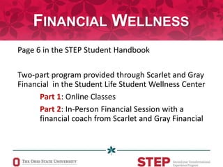 STEP Introduction, The Ohio State University | PPTX