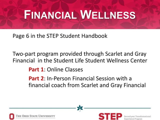 STEP Introduction, The Ohio State University | PPTX | College Planning ...