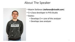 Static code analysis: what? how? why? | PPT