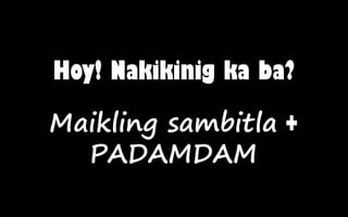 IKALAWANG MARKAHAN: IKALAWANG ARALIN (PABULA BILANG ISANG KAWILI-WILING ...