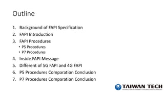 Study of 5G FAPI Specification | PPTX