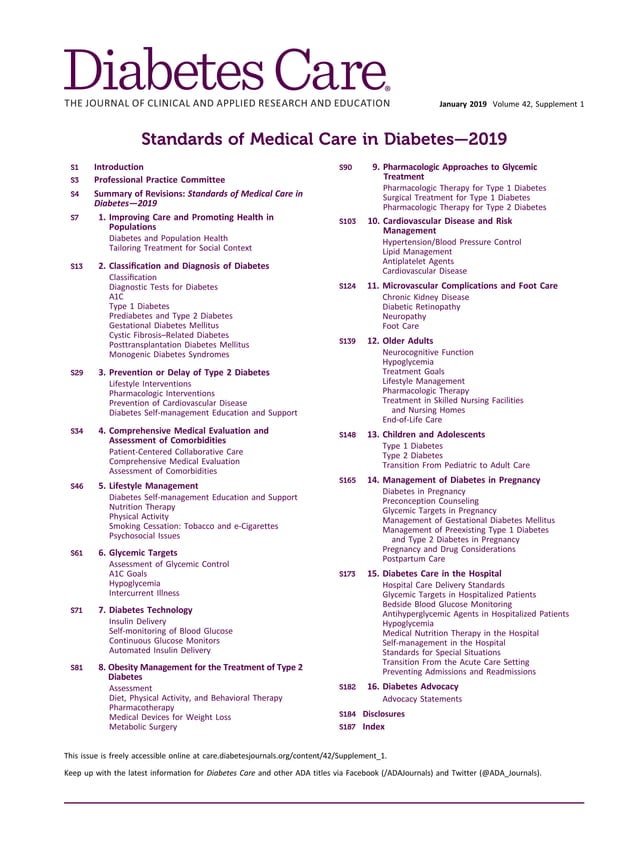 2019 ADA standards of medical care in diabetes | PDF