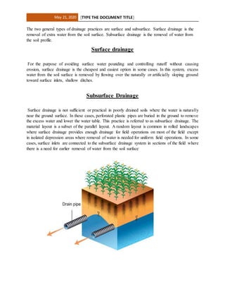agricultural drainage | DOCX