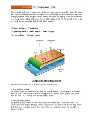 agricultural drainage | DOCX