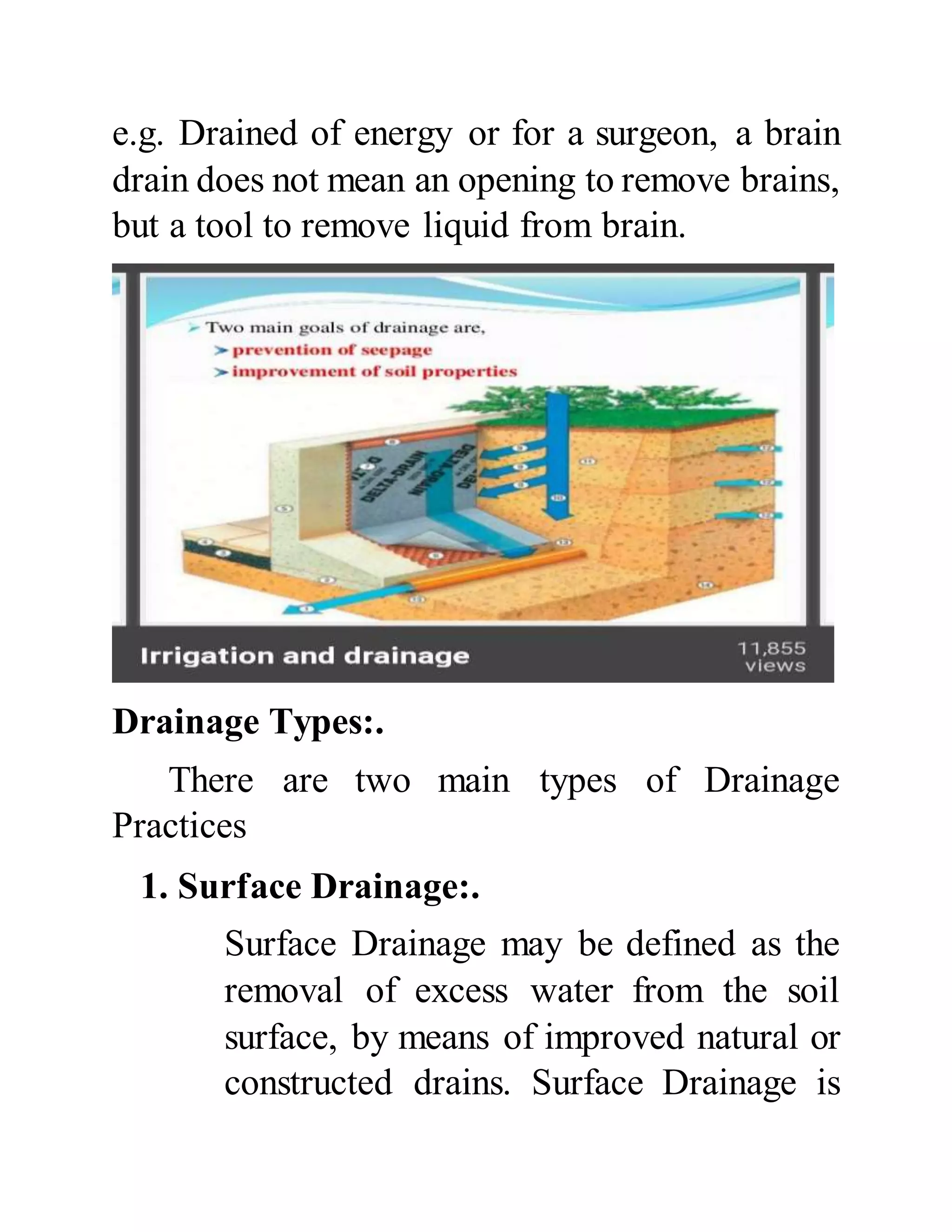 Agriculture Land Drainage | DOCX