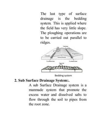 Agriculture Land Drainage | DOCX