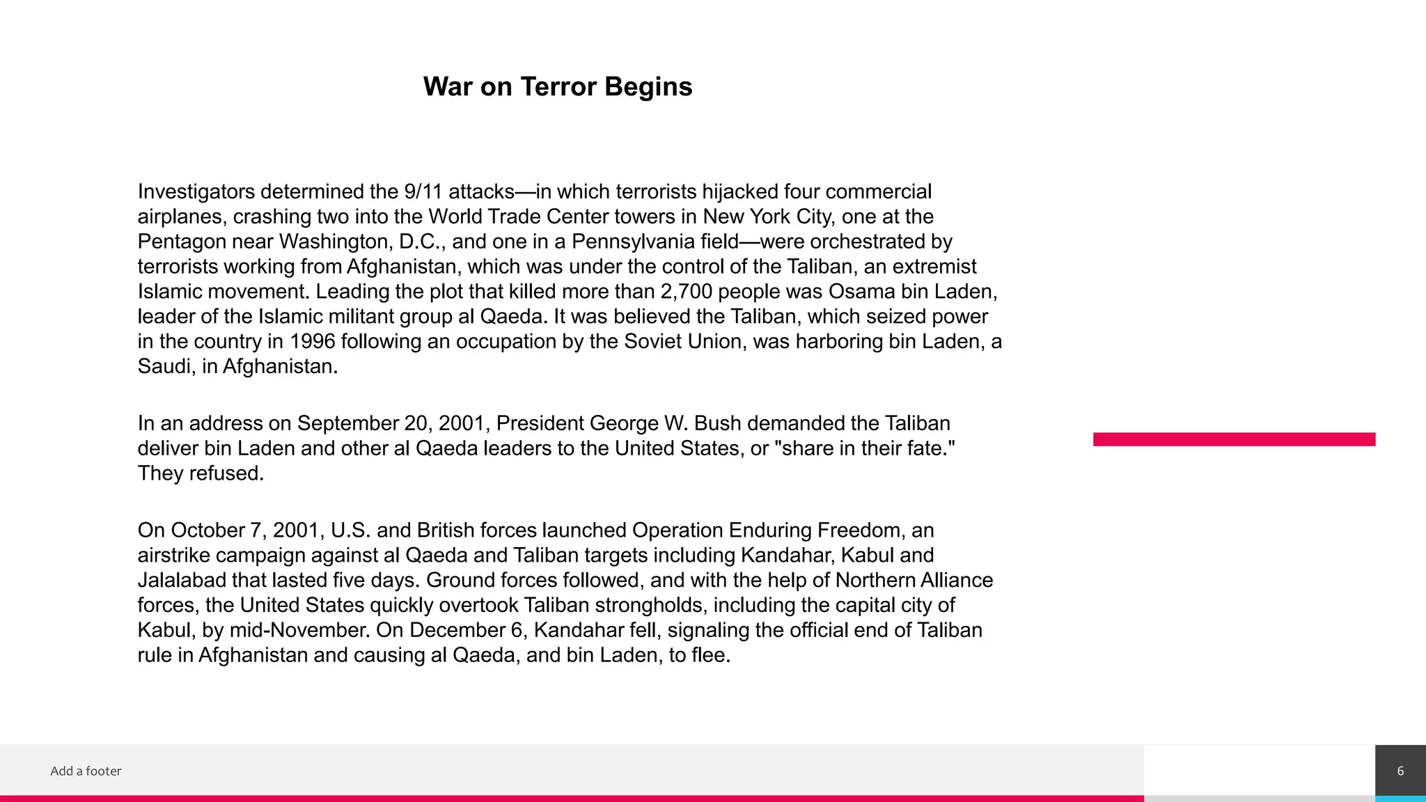 Us war in Afganistan | PPTX