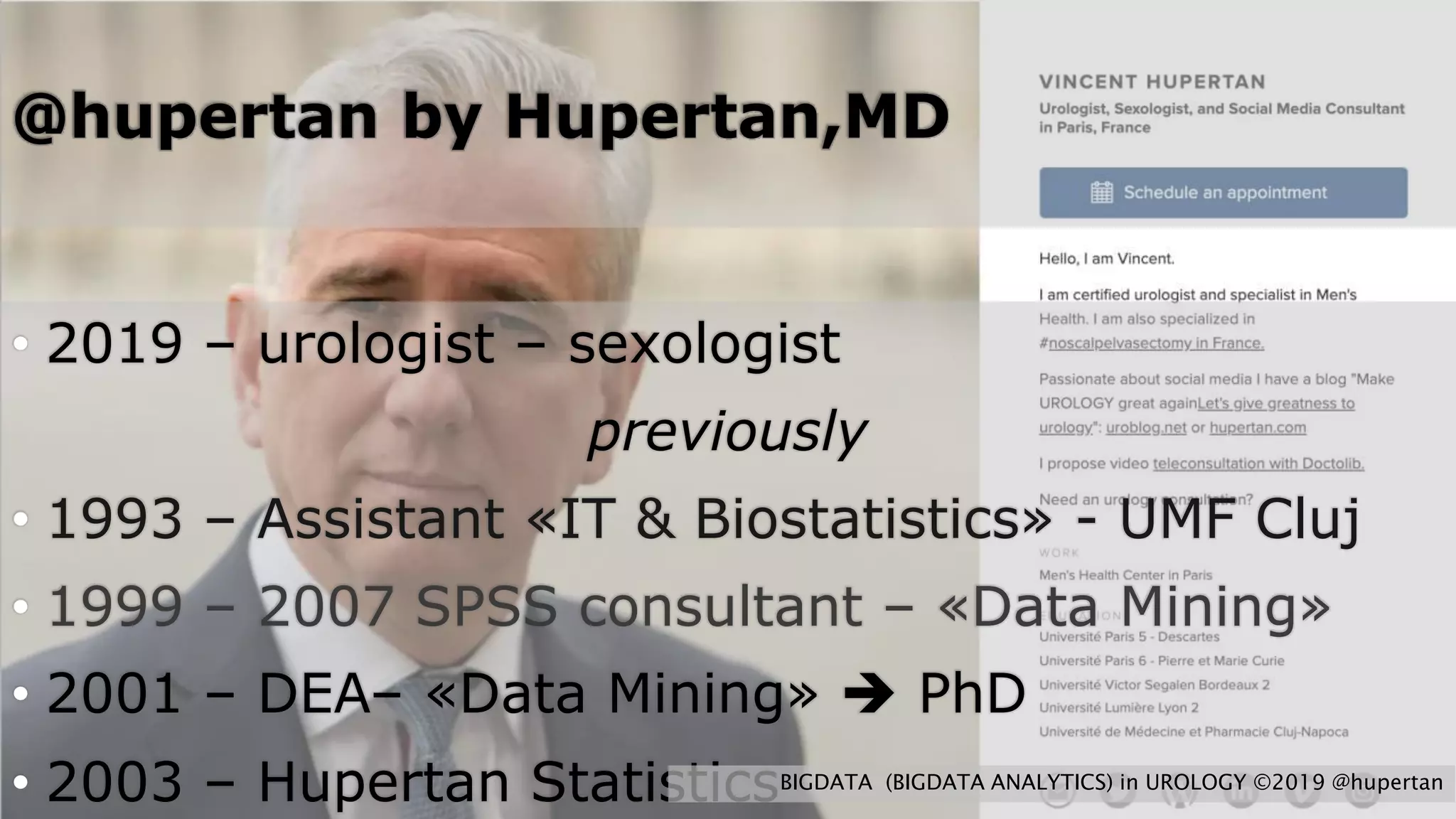BigData in Urology | The urology of the futur | PPTX