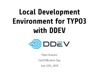 2019-CertiFUNcation-DDEV-for-TYPO3 | PPT