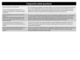 2019 PRESTO Kaizen Alliance Partner Program | PPT