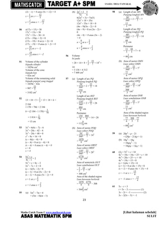 2019 [dwibahasa] modul latihan asas matematik tingkatan 5 spm | PDF