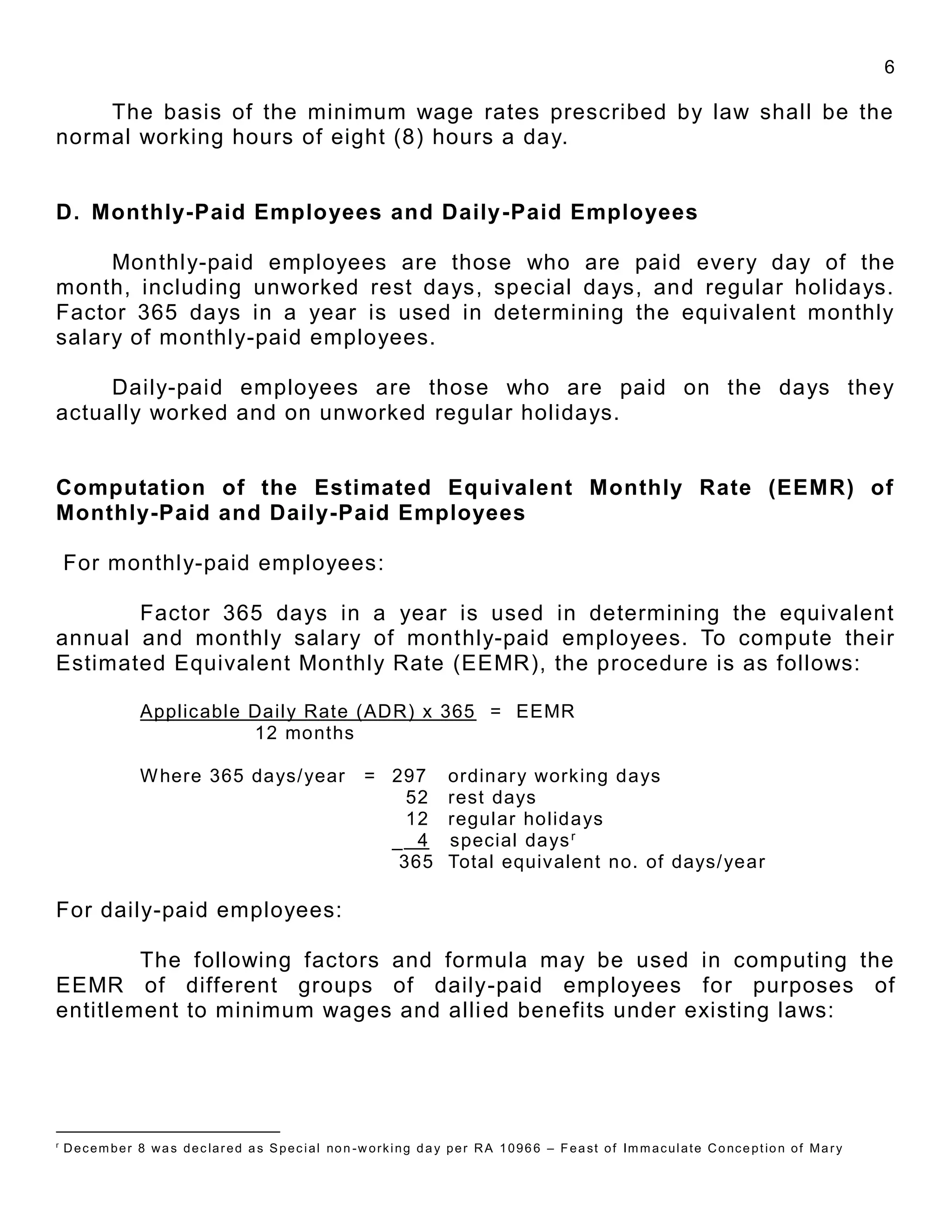 2019 Edition of Handbook On Workers Statutory Monetary Benefits | PDF