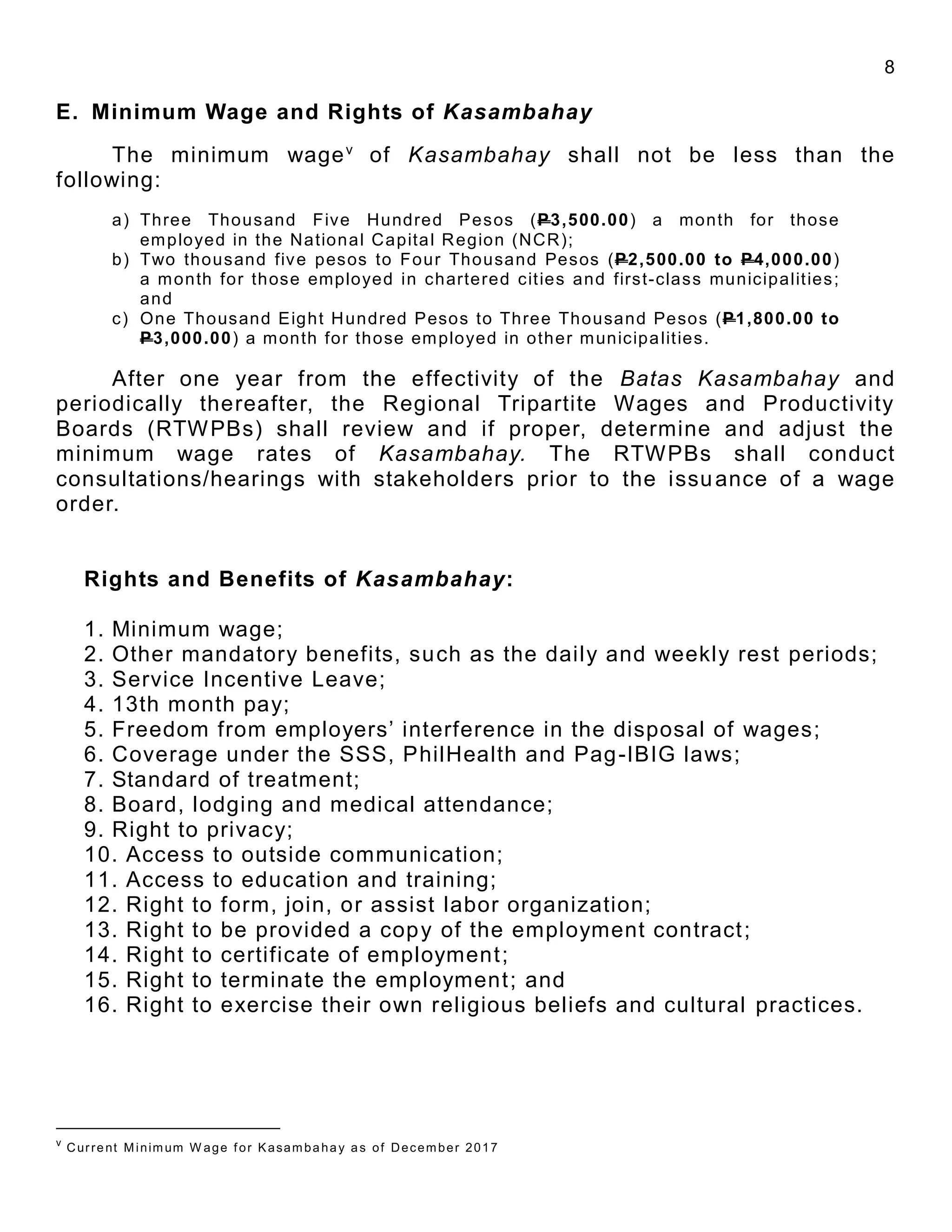 2019 Edition of Handbook On Workers Statutory Monetary Benefits | PDF