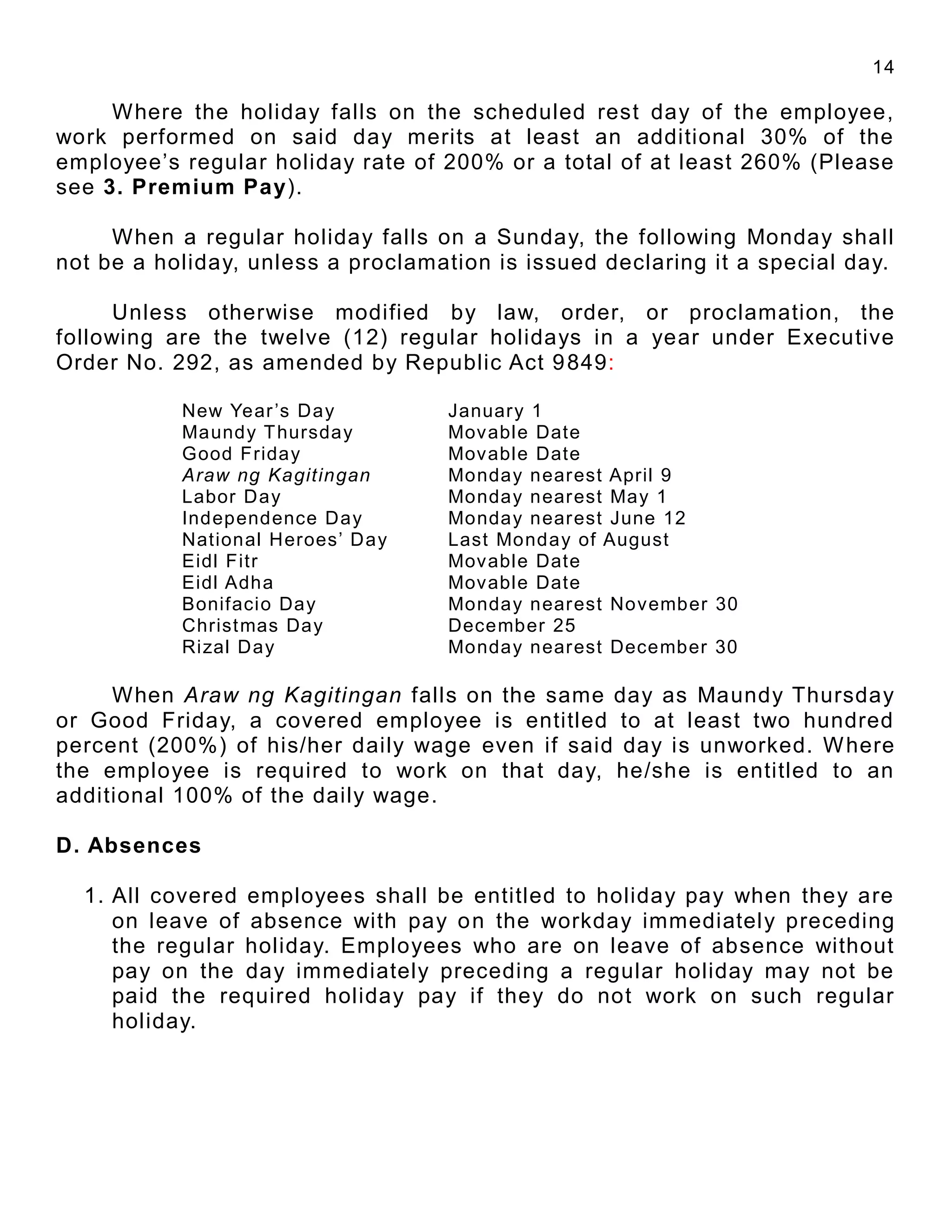 2019 Edition of Handbook On Workers Statutory Monetary Benefits | PDF