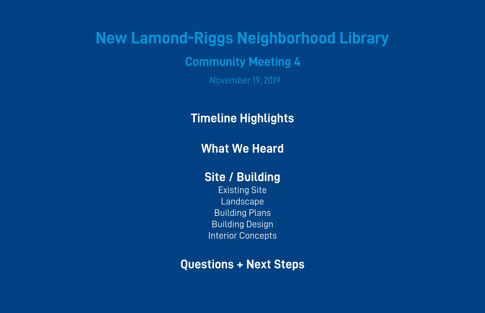 DC Public Library - New Lamond-Riggs Library | PDF
