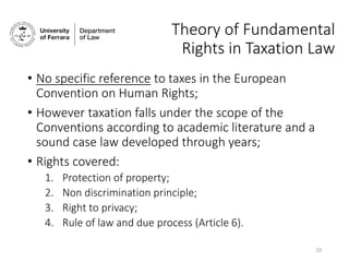 Taxpayers' Fundamental Rights and Due Process Clause | PPT