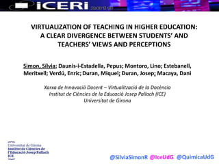 Virtualization of Teaching in Higher Education | PPT