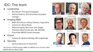 Imaging Data Commons (IDC) - Introduction and intital approach | PDF