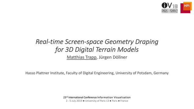 Real-time Screen-space Geometry Draping for 3D Digital Terrain Models ...