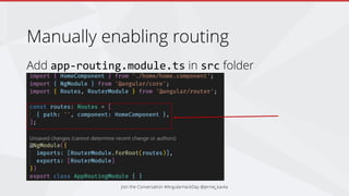 Angular Routing - Angular Hack Day Melbourne 2019 | PPT