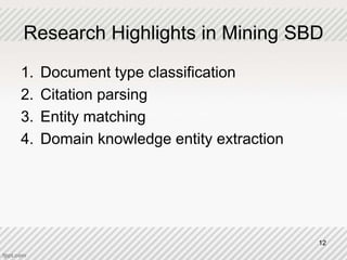 CiteSeerX: Mining Scholarly Big Data | PPT