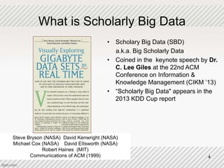 CiteSeerX: Mining Scholarly Big Data | PPT