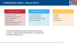 Disruption – micro-credentialing is on the horizon | PPT