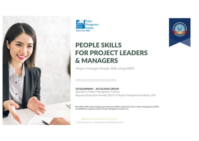 2019 | E-Brochure | People Skills for Project Leaders & Managers - PSPL ...