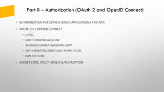 2019 - Nova Code Camp - AuthZ fundamentals with ASP.NET Core | PPT