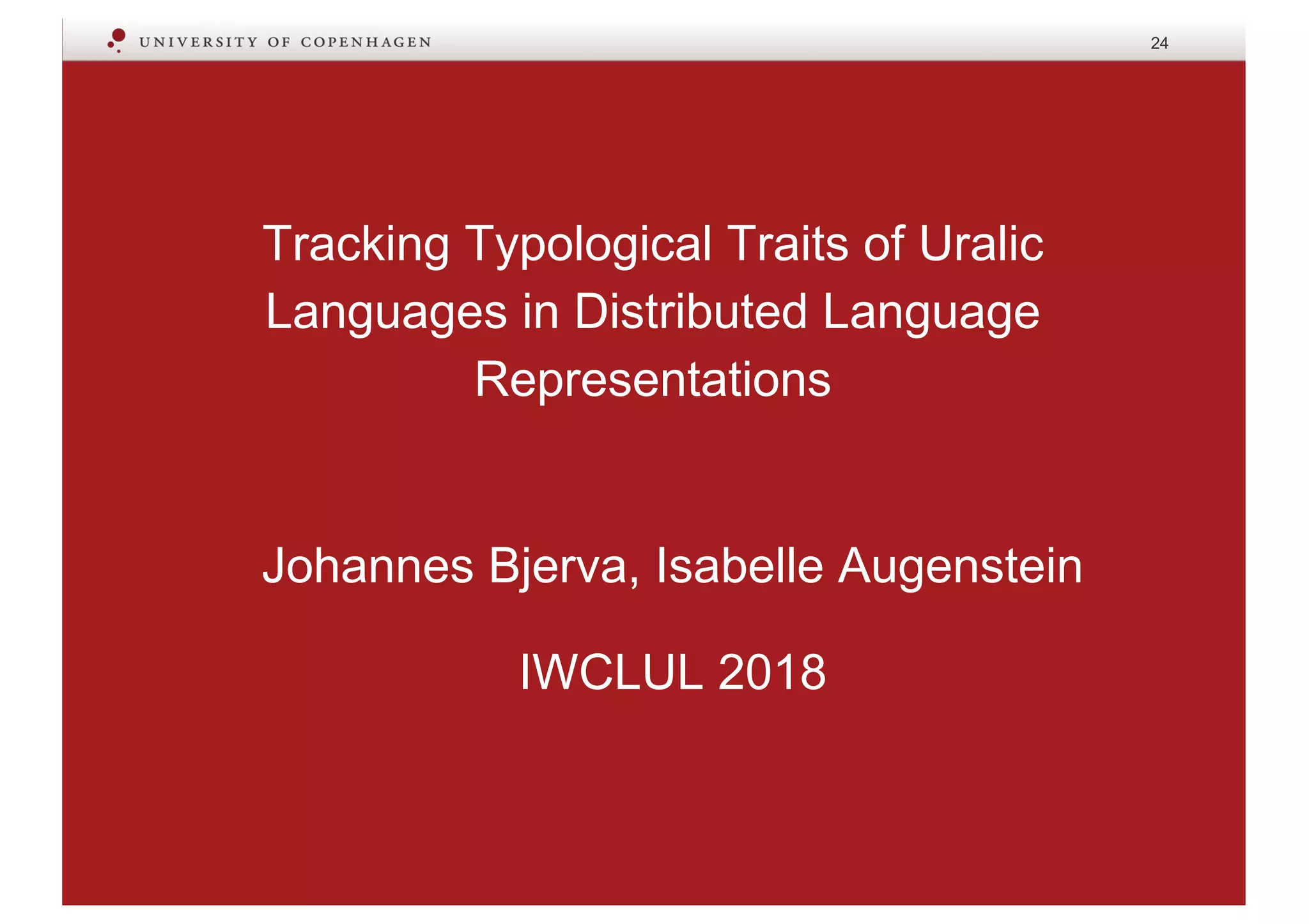 What Can Typological Knowledge Bases And Language Representations Tell