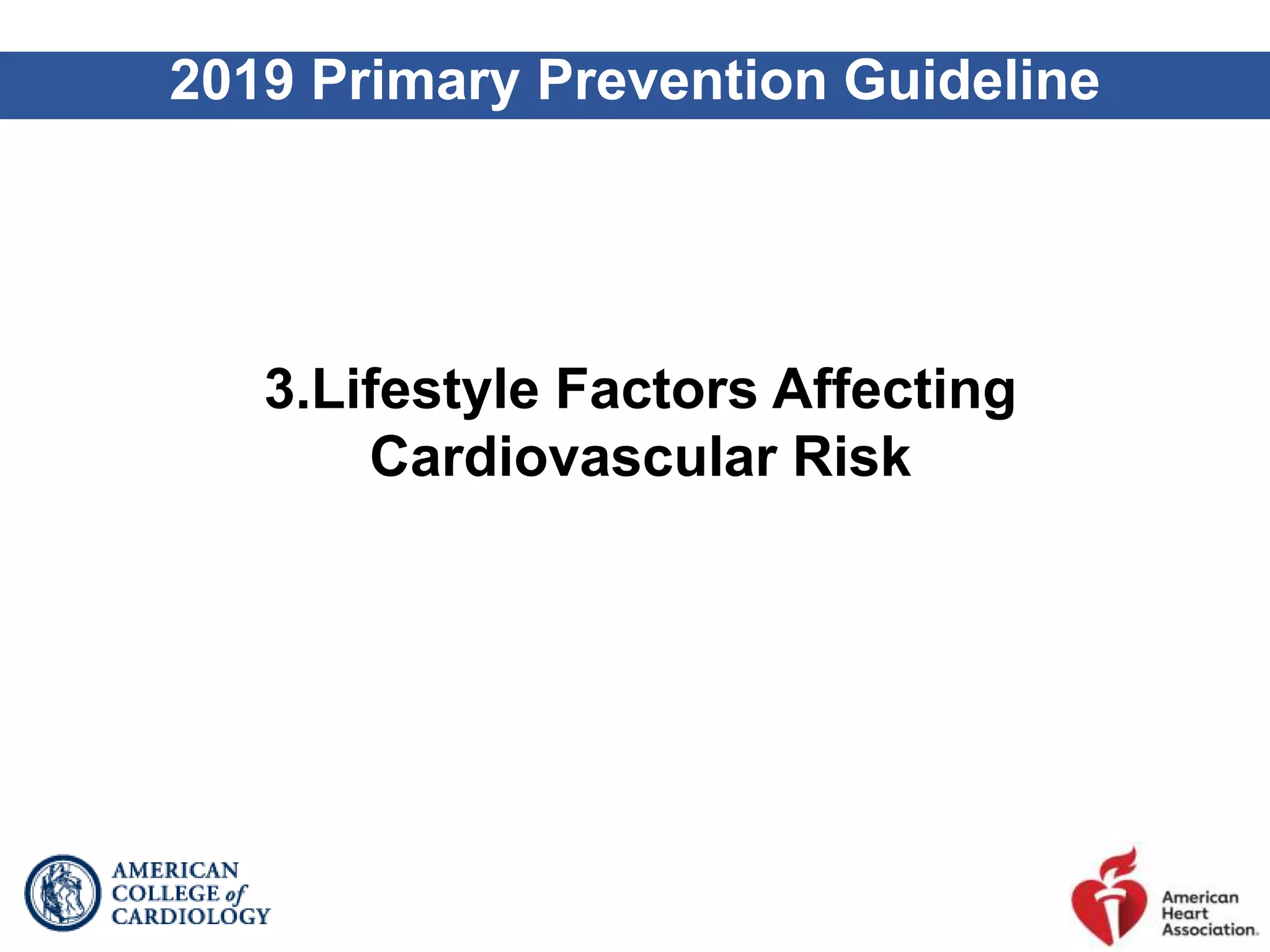 2019 cardio vascular disease prevention-guidelines | PPT