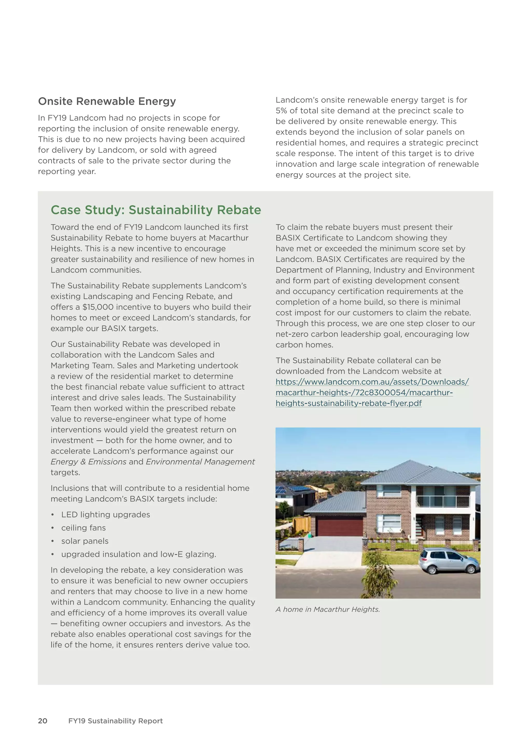 2019 Sustainability-Report - Landcom | PDF