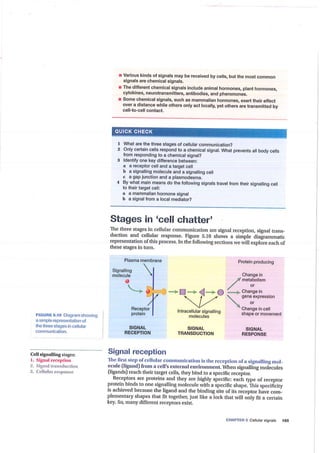 2019 y12 biology - cellular chatter source text | PDF