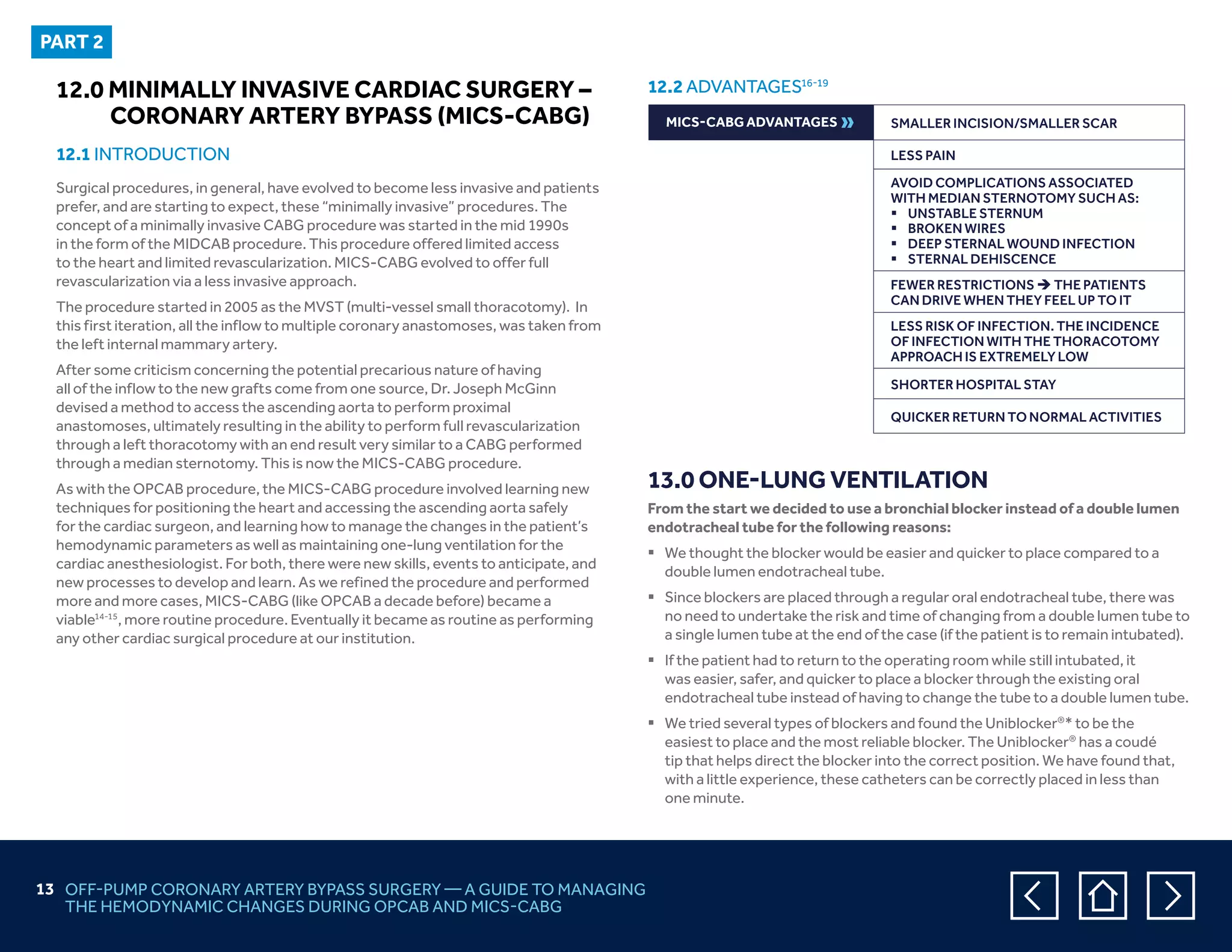 OFF-PUMP CORONARY ARTERY BYPASS SURGERY A GUIDE TO MANAGING THE ...