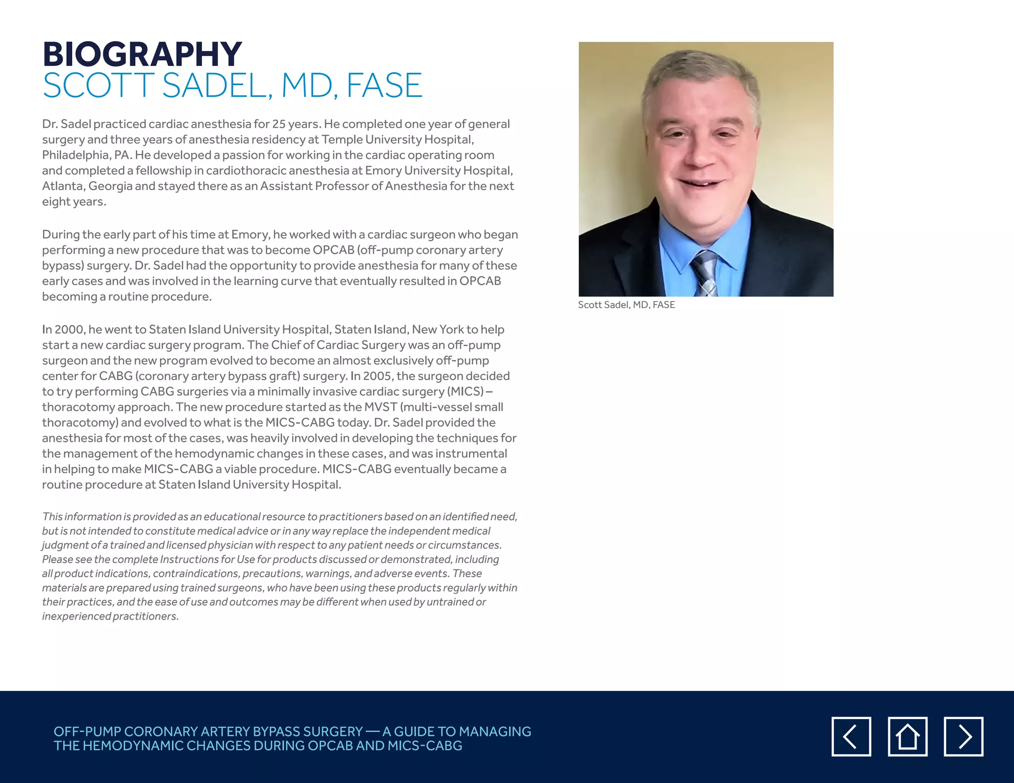 OFF-PUMP CORONARY ARTERY BYPASS SURGERY A GUIDE TO MANAGING THE ...