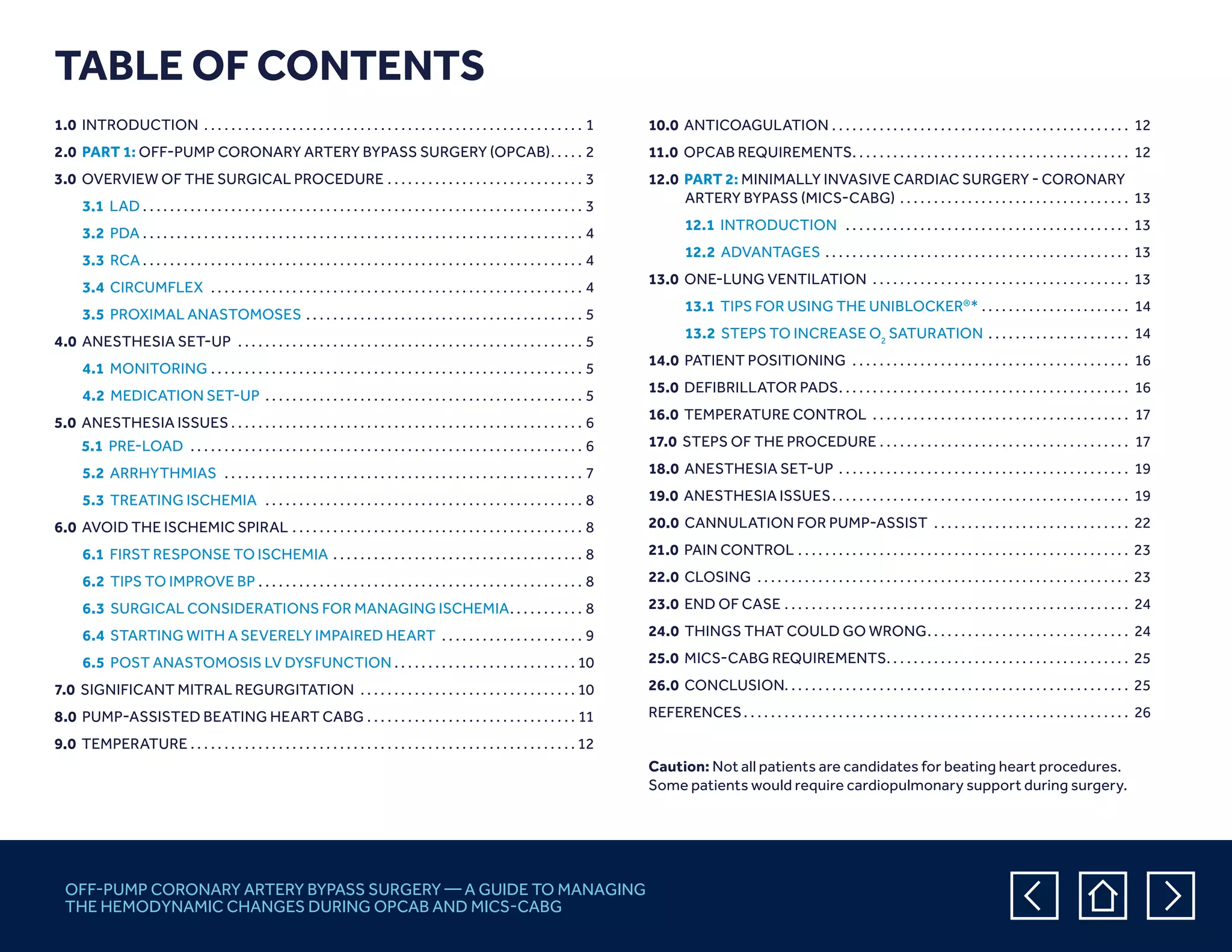 OFF-PUMP CORONARY ARTERY BYPASS SURGERY A GUIDE TO MANAGING THE ...