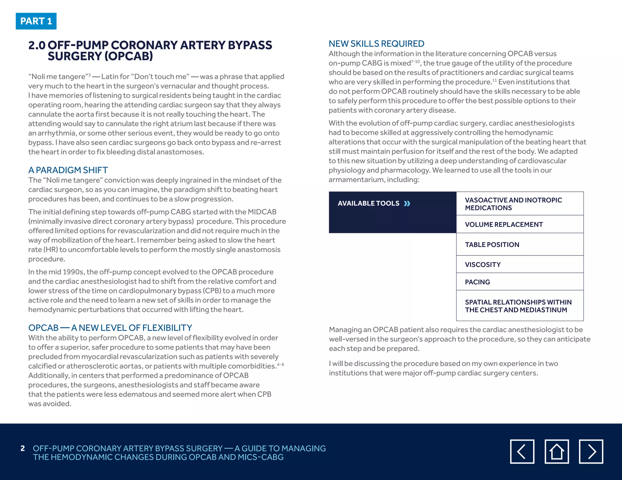 OFF-PUMP CORONARY ARTERY BYPASS SURGERY A GUIDE TO MANAGING THE ...