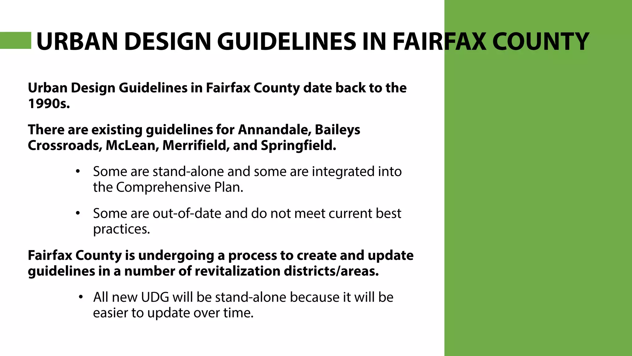 Introduction to the Richmond Highway Urban Design Guidelines | PDF