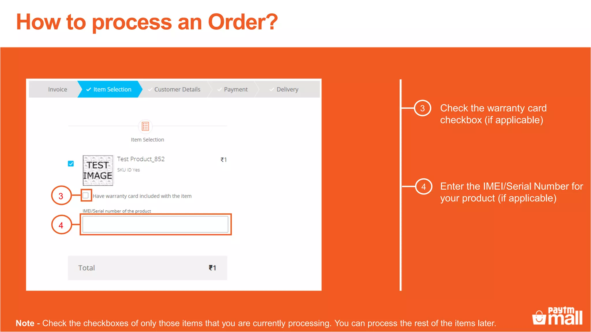 Order processing using Paytm Mall invoice for Paytm Mall Shop | PDF