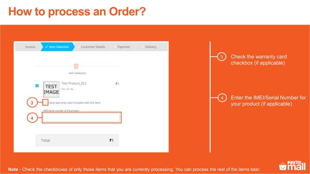 Order processing using Paytm Mall invoice for Paytm Mall Shop | PDF