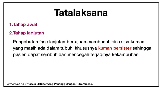 Diagnosis dan Tatalaksana TB Sensitif Obat | PDF