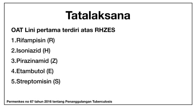 Diagnosis dan Tatalaksana TB Sensitif Obat | PDF