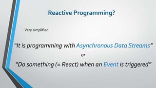 Bloc Pattern - Practical Use Cases - Flutter London - 21JAN2019 | PPT