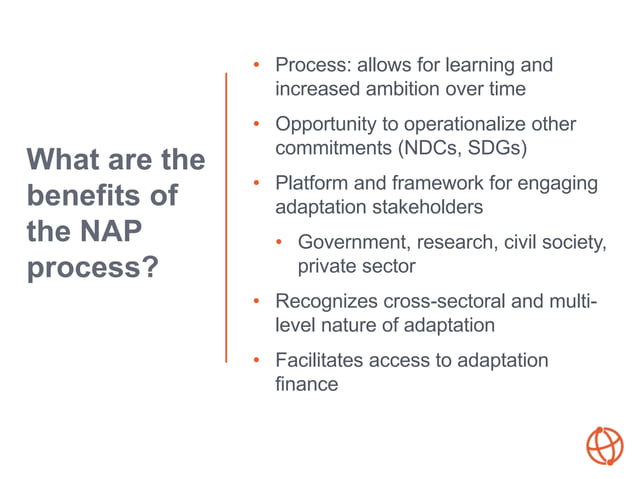 Climate Change Adaptation and the NAP Process | PPT
