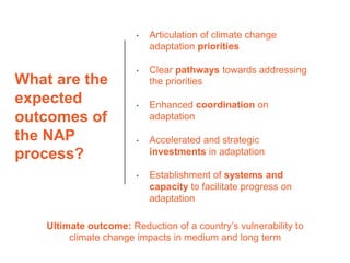Climate Change Adaptation and the NAP Process | PPT