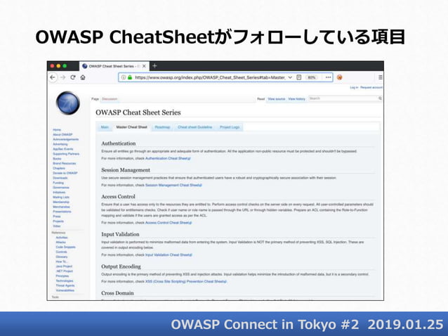 OWASP Cheatsheetを参考にやられアプリ作ってみた | PPT