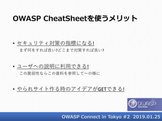OWASP Cheatsheetを参考にやられアプリ作ってみた | PPT