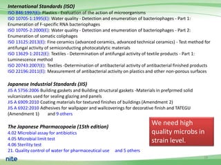 Standards in bioresource centers: practice in Japan | PPT